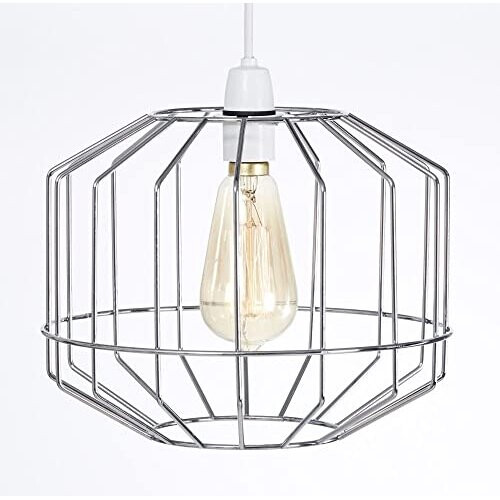 Retro Design Light Shade - Metal Wire Basket Cage Lamp Shade - Ceiling ...