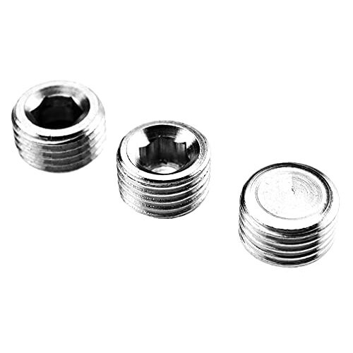 1/4 Inch BSP Blanking Plug Screw End Cap Internal Hex Thread Pipe ...