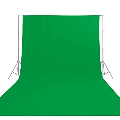 Green Screen Backdrop, 2M x 3M(6.6ft x 9.8ft) Portable Green Screen ...