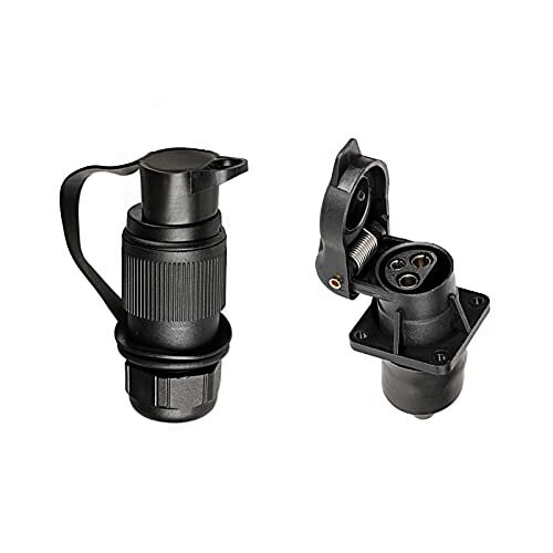 3 Pin Trailer Plug & 3 Pin Trailer Socket, 3 Pin Tractor Plug, 12V ...