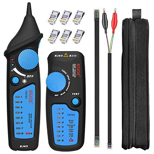 FWT81 Network Cable Tester RJ11 RJ45 Line Finder Wire Tracker Telephone ...