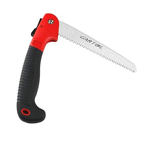 Portable Folding Hand Saw with Rugged 7'', 3-Sides Razor Tooth Blade ...