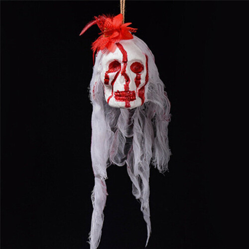 Halloween Decorations Horror props Horrible Skeleton Bleeding Skull ...