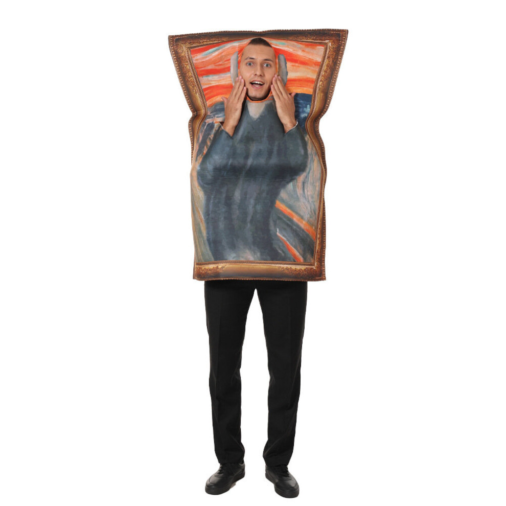 (The Scream) The Scream Cosplay Costume Mona Lisa Funny Halloween ...