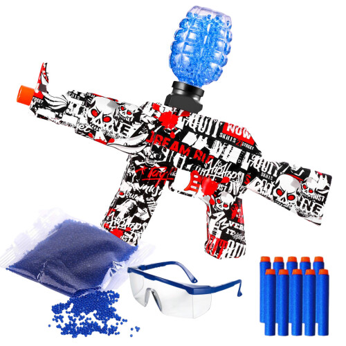 ProTech Electric Splat Ball Gun Gel Water Bullet Ball Gun Ak-47 Soft ...