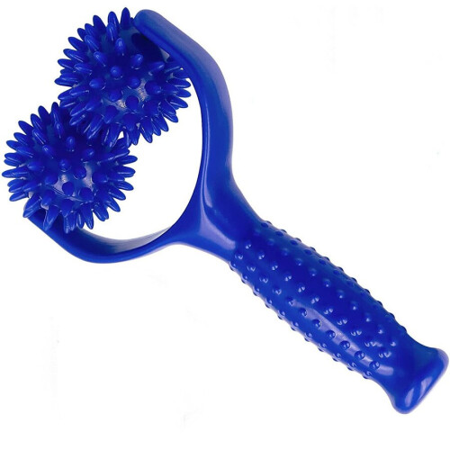 (a-Blue 1) Hand Held Massager Hand Held Back Massager Roller Manual ...