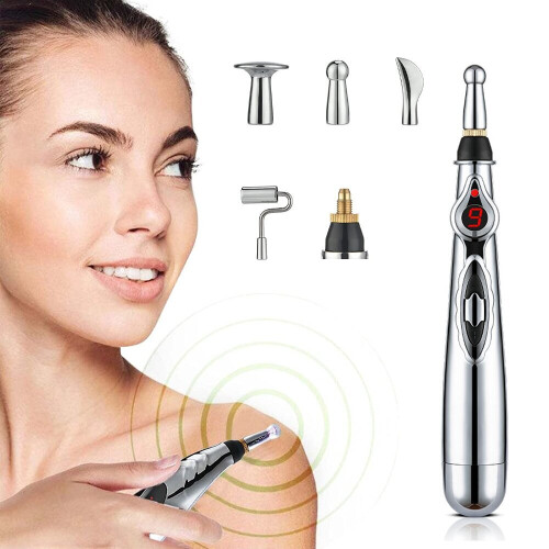(a-1PC with 5 Heads) Electronic Acupuncture Point Pen Electric Meridian ...
