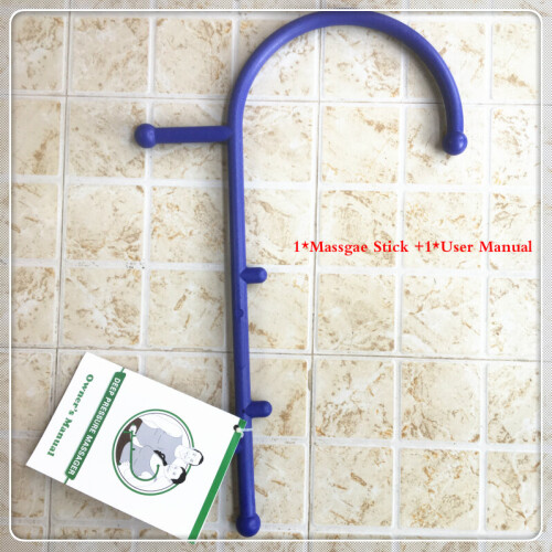 (a-Blue) Trigger Point Self Massage Stick Relaxation Body Pressure ...