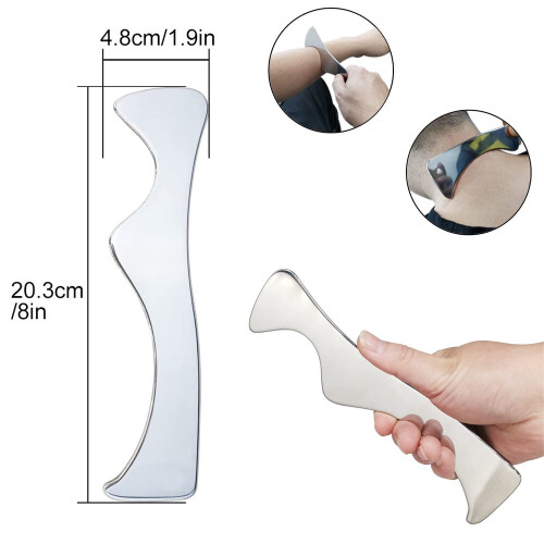 (a-19) Gua Sha Scraping Massage Tool,Stainless Steel Muscle Scraper ...