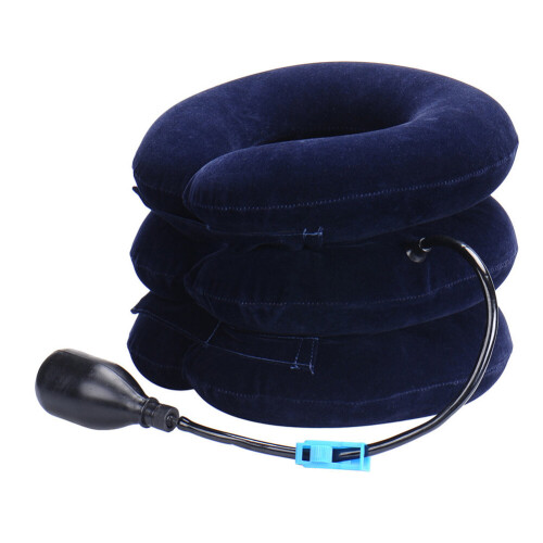(a-A) Neck Stretcher Inflatable Air Neck Traction Apparatus Device ...