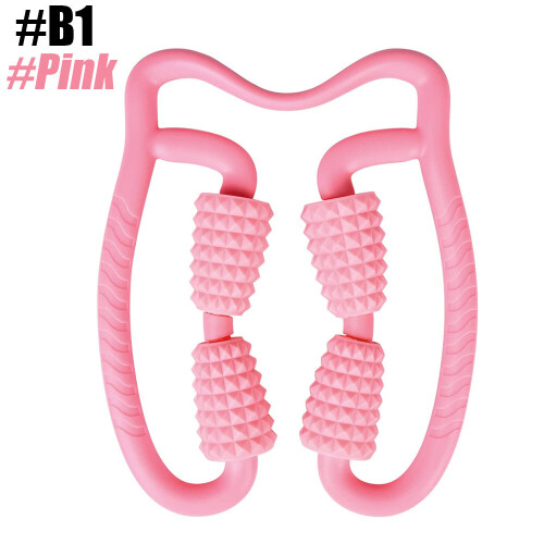 (a-B1-Pink) Trigger Point Muscle Roller Massager Arm Leg Neck & Tennis ...