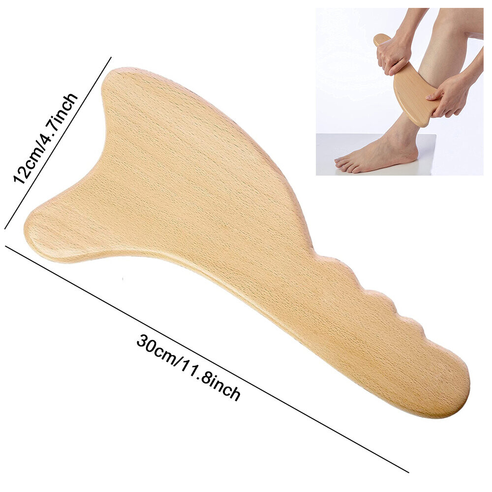 Wooden Lymphatic Drainage Guasha Paddle Body Sculpting Board Wood ...