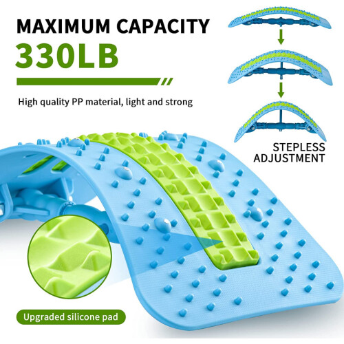 (a-Neck-Green) Adjustable Neck Stretcher Massager Cervical Spine ...