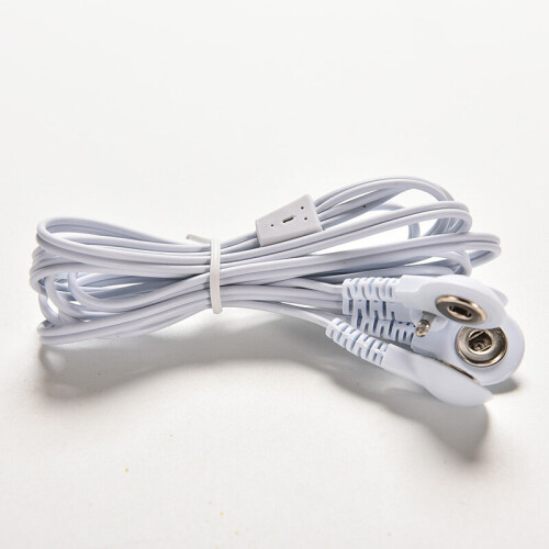 (a-Chocolate) Massager Electrode Wire Plug 3.5mm 4 /2 Buttons Electrode ...