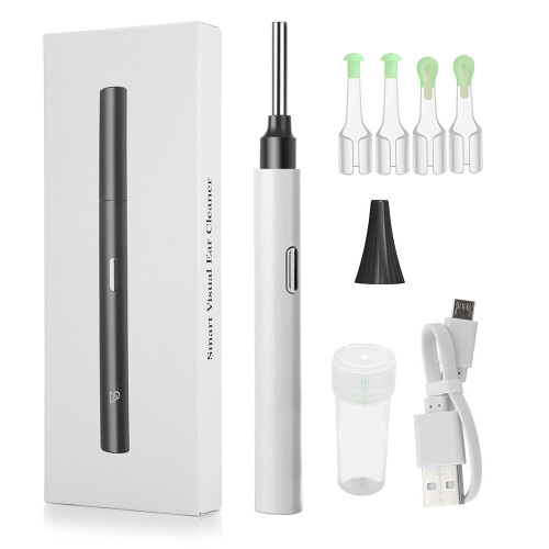 (a-White) Earwax Removal Ear Pick Stick Wireless Otoscope 3.9mm Visible ...