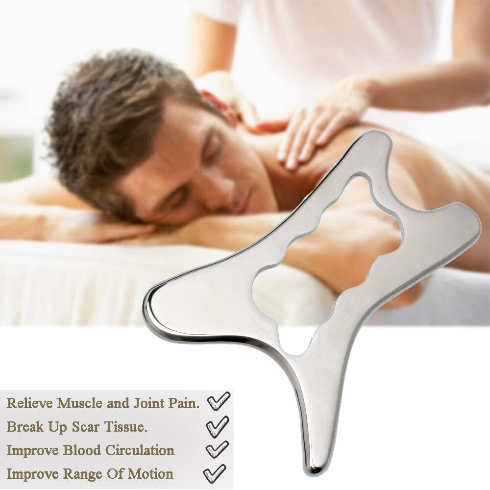 (a-B4) Stainless Steel Metal Gua Sha Scraping Massager Muscle Scraper ...