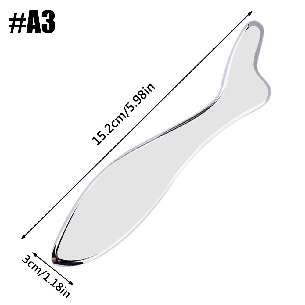 (a-A3) Metal Guasha Scraping Massage Tool Muscle Scraper Body Shaping ...
