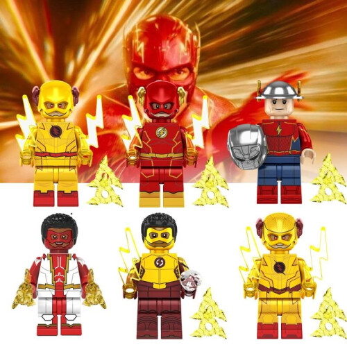 Justice League The Flash Building Blocks Wally West Figure Assembly ...