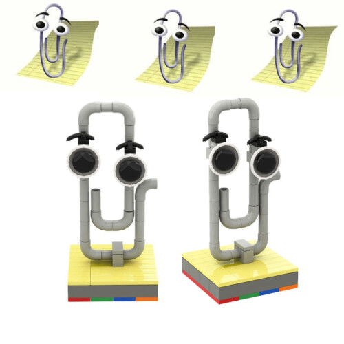 Microsofts Animated Bizarre Character Clippy Building Blocks Cartoon ...