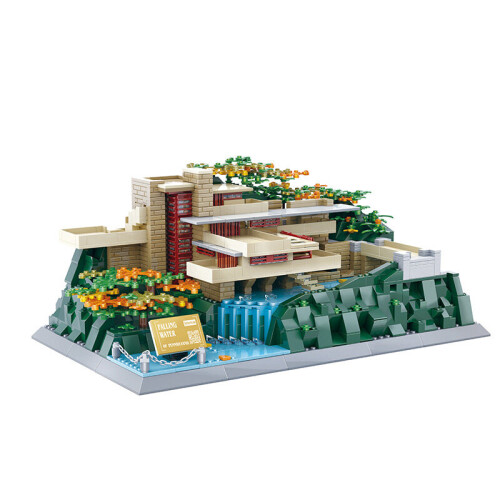 (Fallingwater, Pennsylvania) Building Block Set, Model Building Block ...