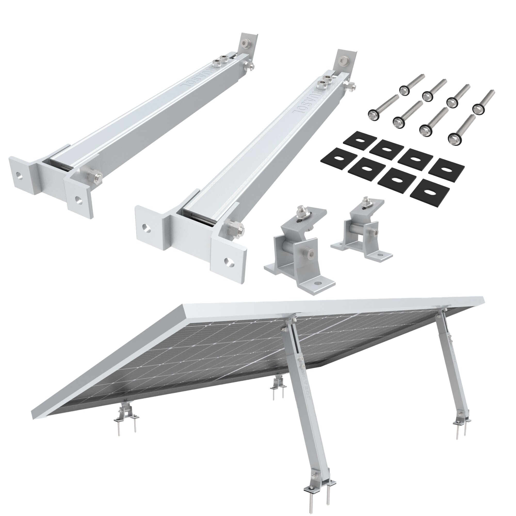 Nuasol Elevation Solar Module Ground Mount Balcony Power Plant Flat ...
