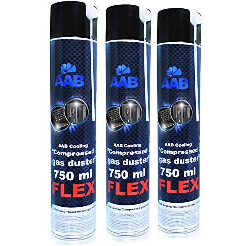 Compressed Gas Duster FLEX 750ml - Set of 3 - Compressed Air With a ...