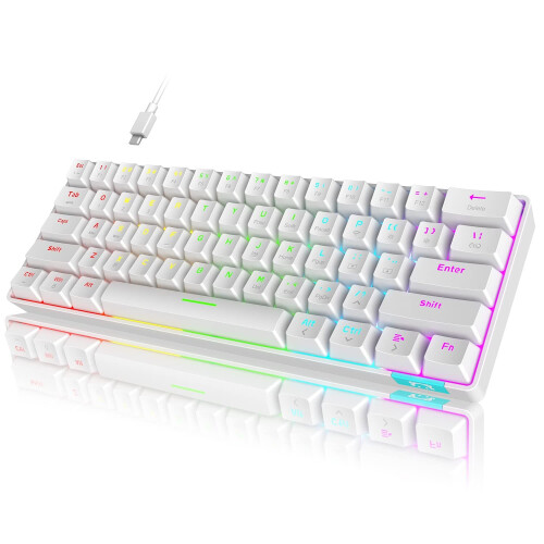 SK61 Keyboards, Laptop 60 Percent Keyboard, Programmable Wireless ...