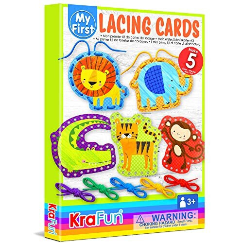 Beginner Preschool Lacing Card Kit for Kids Arts & Crafts, 5 Easy ...