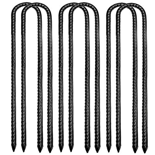Ground Stakes Tent Nails Steel Anchors Garden Staples Galvanized U Pegs ...