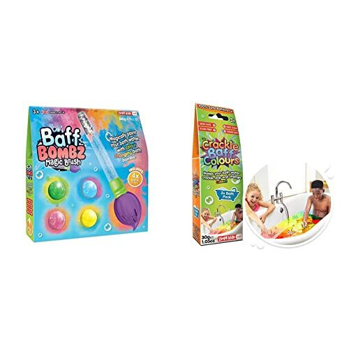 Baff Bombz Magic Brush from, 4 x Bath Bombs, Bath Toy, Create a Magical ...