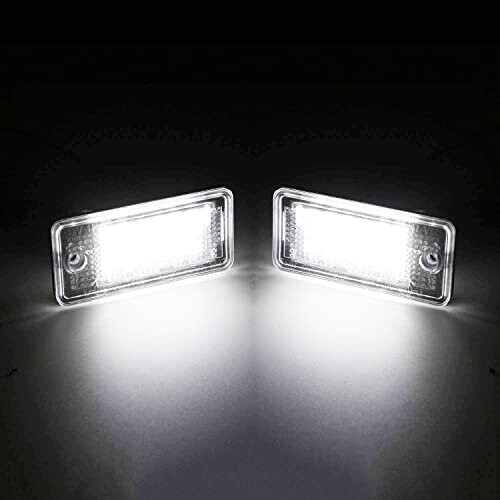 Number Plate Light, 2 x LED Rear License Plate Lamps For Audi A3 S3 A4 ...