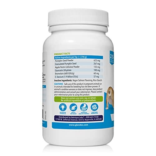 Glandex Dog & Cat Anal Gland Sac Fiber Supplement Powder With Pumpkin, Digestive Enzymes ...