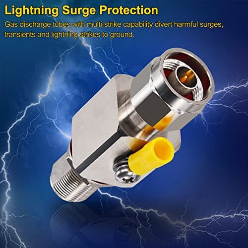 Coaxial Lightning Surge Protector Lightning Arrester N Male to Female ...