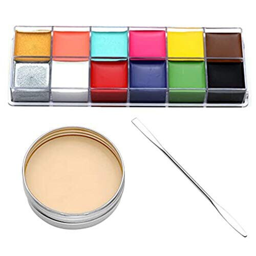 3pcs Halloween Makeup kit Face Body Paint Oil Fake Wound Skin Wax Scar ...