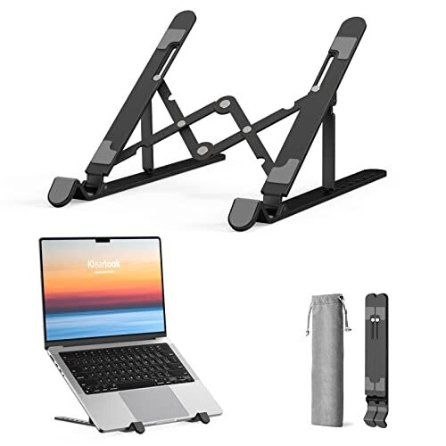 Portable Laptop Stand wi/Carry Bag - Klearlook 7-Level Adjustable ...
