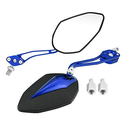 Replacement Motorcycle Rearview Mirror, 1 Pair Universal Motorbike Rear ...