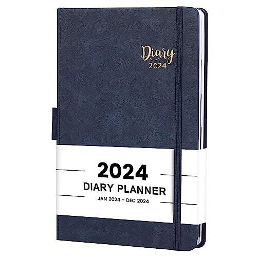 2024 Diary - Diary 2024 A5 Page A Day, Productivity A5 2024 Daily ...