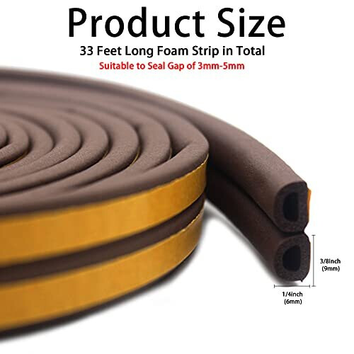 Weather Stripping for Door Self Adhesive Window Seal Foam Strip for ...