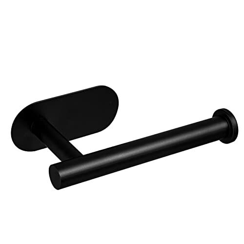 Toilet Roll Holder Self Adhesive Black Paper Holders Tissue 3m Stand