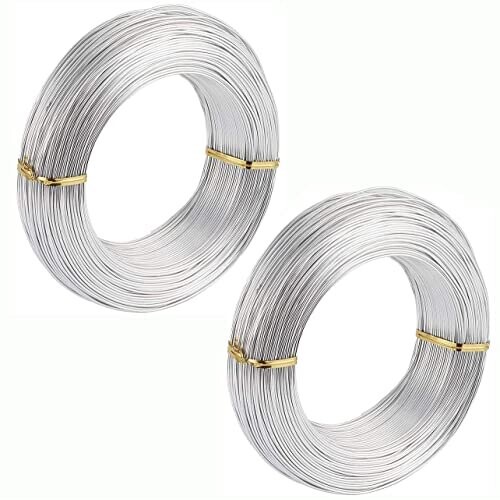 Aluminum Craft Wire 10M(32FT), Silver Plated Jewllery Wire,Soft Metal Craft Wire, Bendy Wire for ...