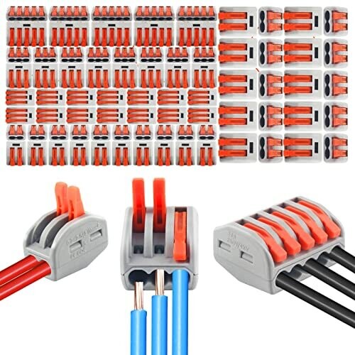 50pcs Wire Connectors, Electrical Connectors, Compact Cable Connectors ...