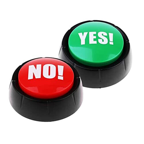 Sound Button Talking Yes No Buzzer Buttons Game Yes No Talking Button ...