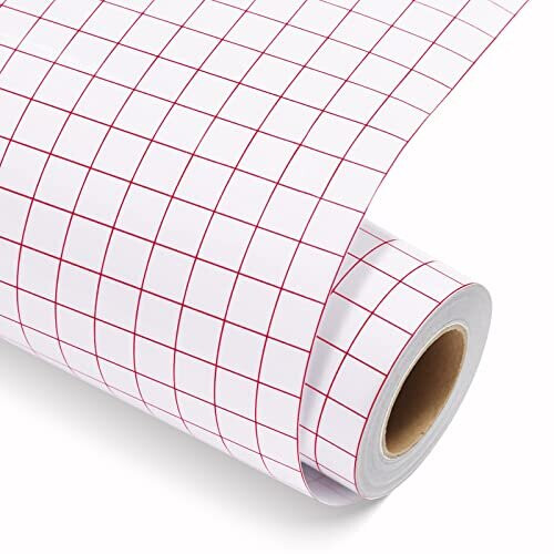 Transfer Tape for Vinyl 6" x 50 FT Red Alignment Grid Application ...