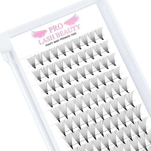 Pre Made Fan Eyelash Extensions 10D 12D 7D 5D Pointy Base Premade Fans ...
