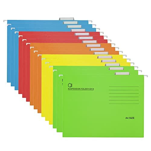 A4 Suspension Files with Tabs and Card Inserts for Filing Cabinets ...