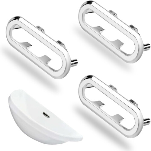 3 Pieces Sink Overflow Ring, Overflow Plug Ring, Rectangle Hole Sink Trim, Sink Overflow Ring ...