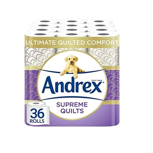 Supreme Quilts Quilted Toilet Paper - 36 Toilet Roll Pack - 25% Thicker ...