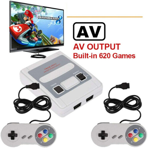 AV-OUT Retro TV Game Console Classic Mini Console Built-in 621 Games on ...