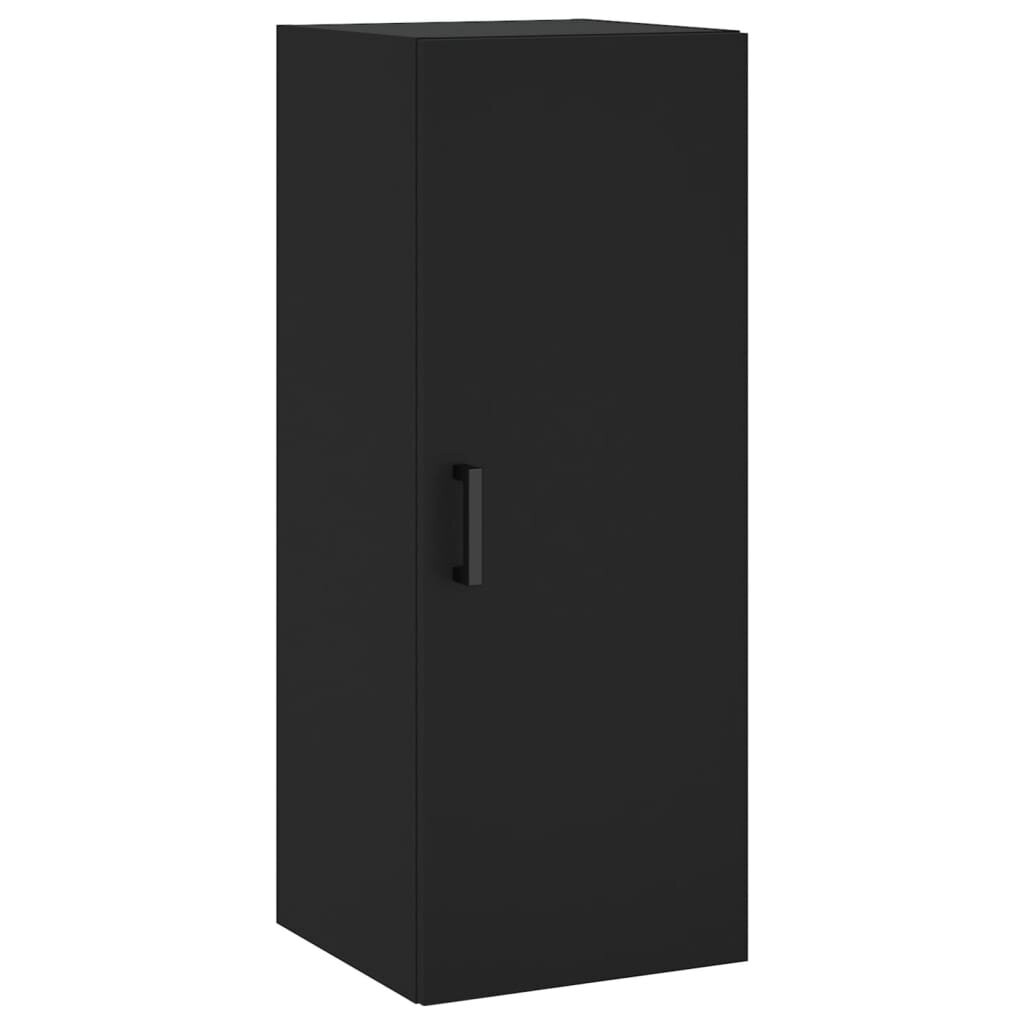 (black) vidaXL Wall Mounted Cabinet Storage Cabinet Side Cabinet Black ...