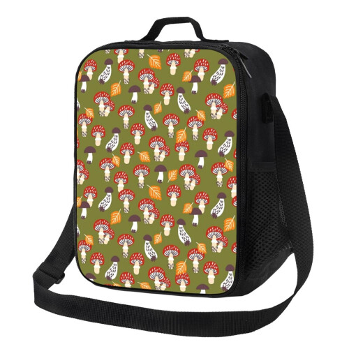 Kids Lunch Bag Mushroom Mash Insulated Tote Box for Girls Boys Back to ...